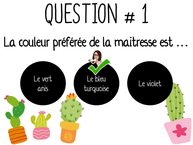 Cycle 3 • Français / Organisation • Présentation élève à la rentrée