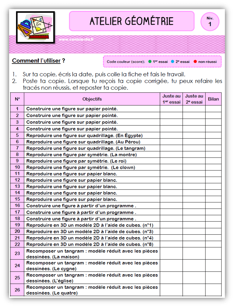 CM • Ateliers / Mathématiques • Géométrie