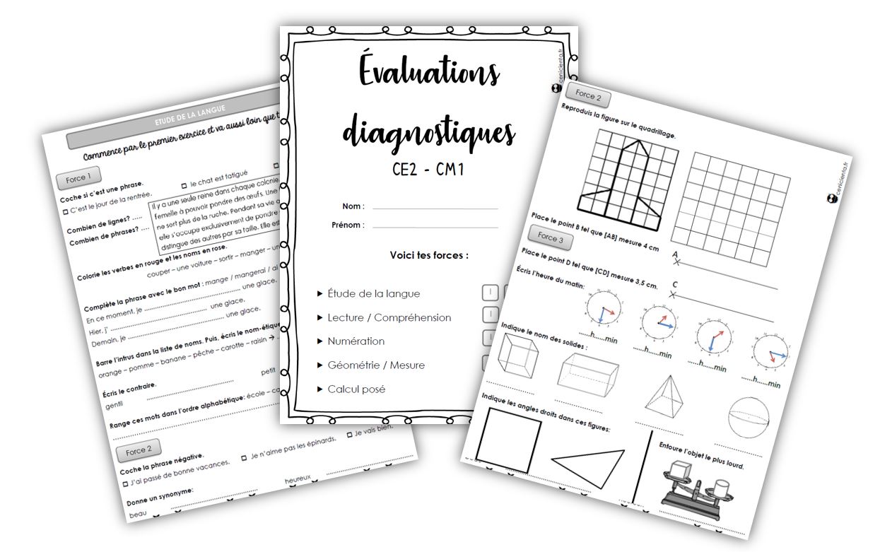 CE2/CM1 • Outils • Evaluations diagnostiques