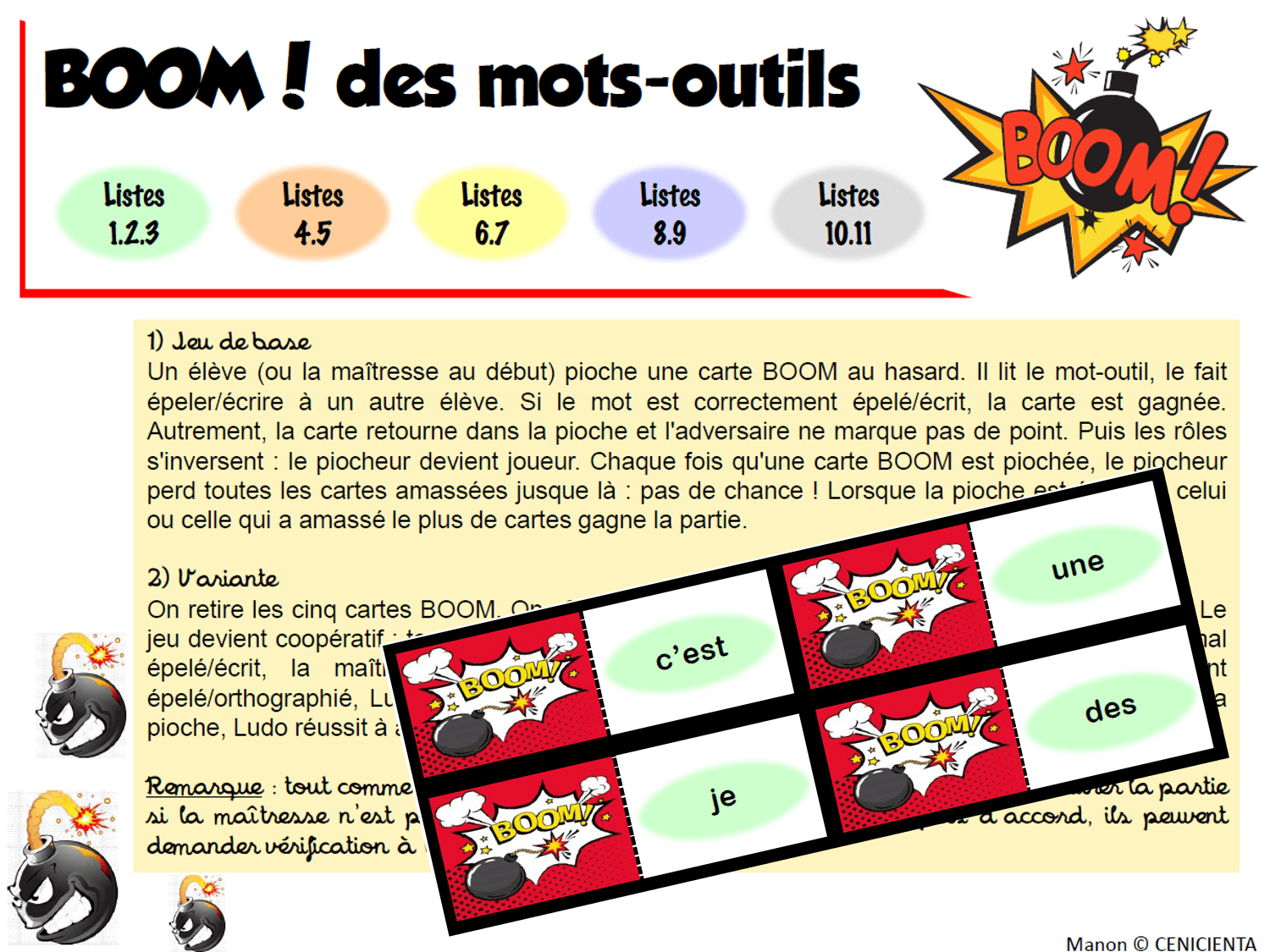 CP • Français • Ateliers mots-outils