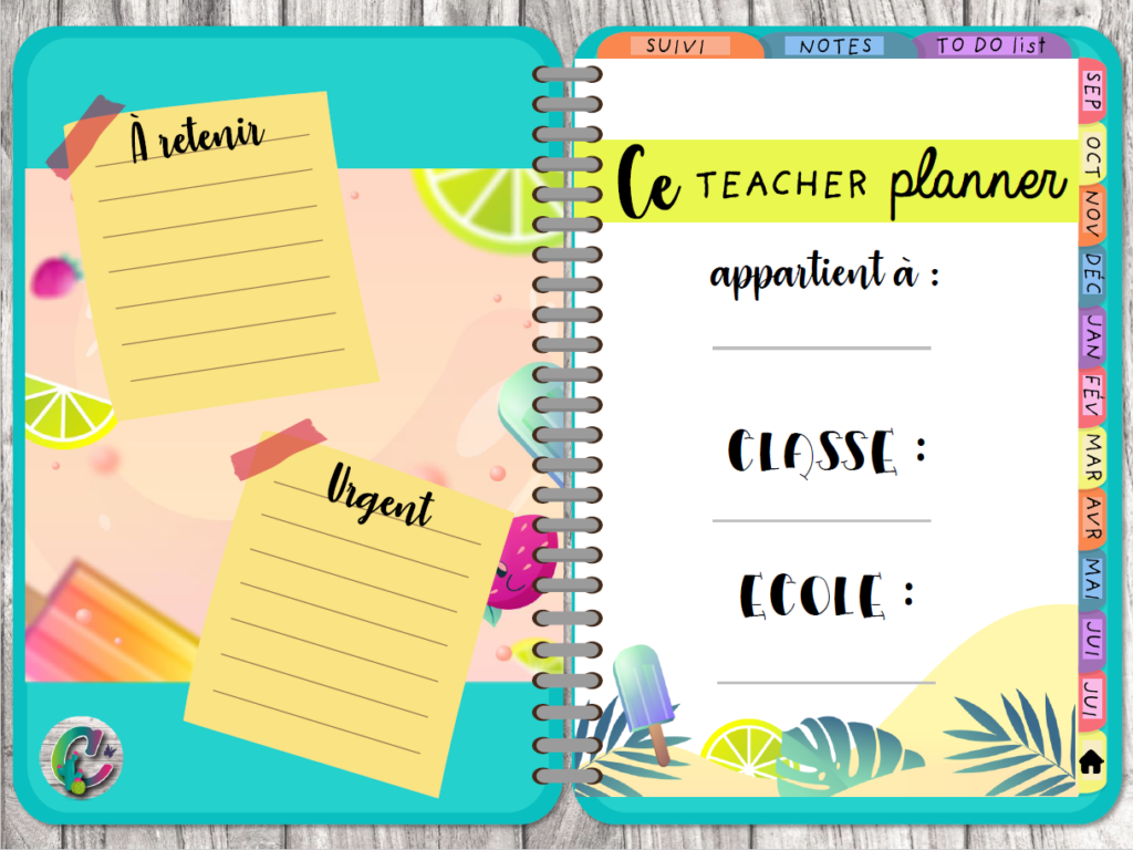 PE • Outils • Digital Teacher Planner