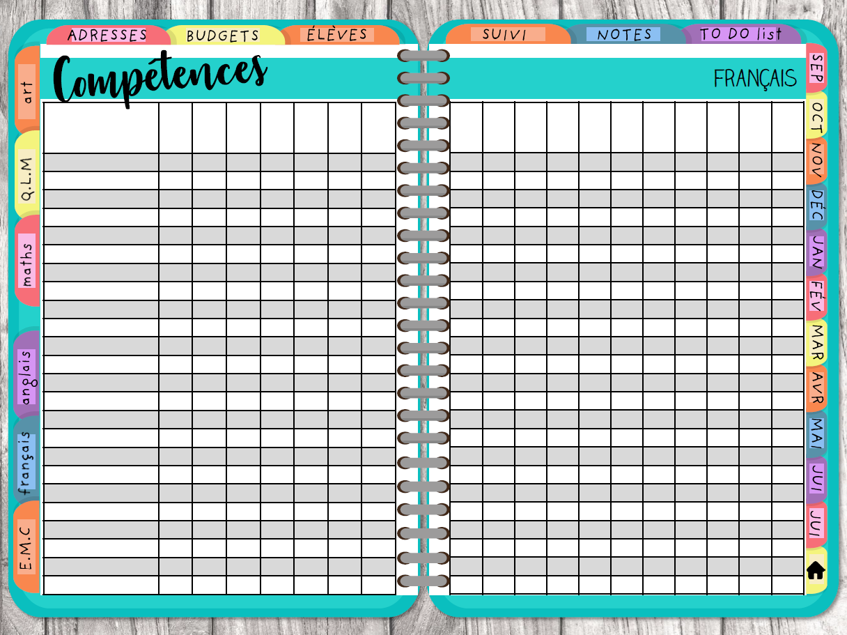 PE • Outils • Digital Teacher Planner