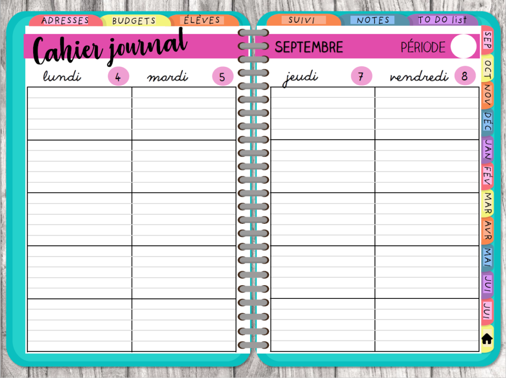PE • Outils • Digital Teacher Planner