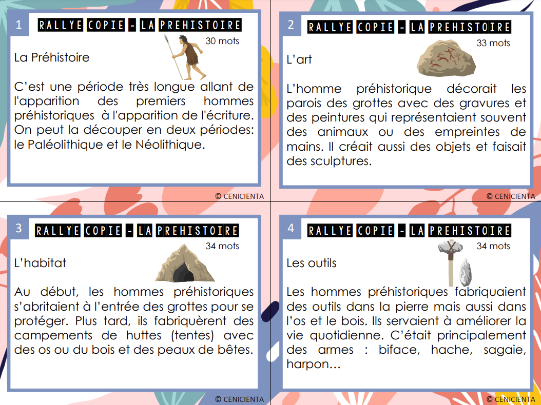 CE1 • Littérature • Projet Préhistoire