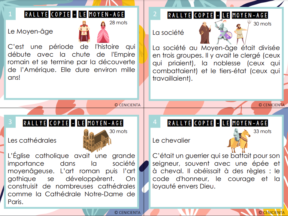 CE1 • Littérature • Projet Moyen âge