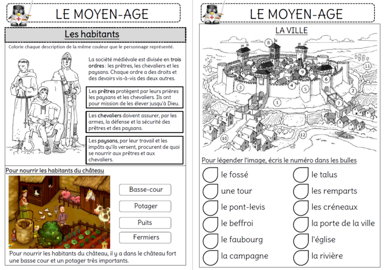 CE1 • Littérature • Projet Moyen âge